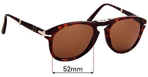 Persol 714 52mm Replacement Lenses by Sunglass Fix™ Europe