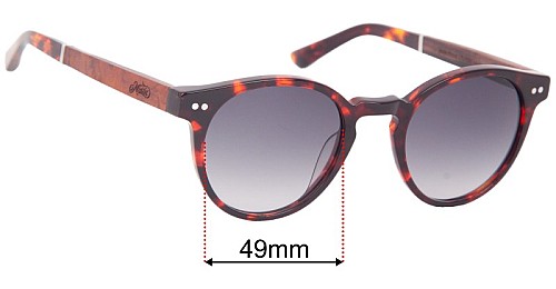 Martel AS001G 49mm Replacement Lenses by Sunglass Fix™