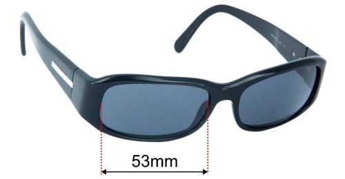 Prada SPR03E 53mm Replacement Lenses by Sunglass Fix™
