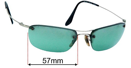 Ray-Ban RB3156 - 35mm Tall 57mm Lens Replacement