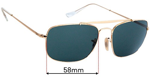 Ray-Ban RB3560 The Colonel 58mm Replacement Lenses