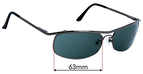 Ray-Ban RB8012 62mm Replacement Lenses