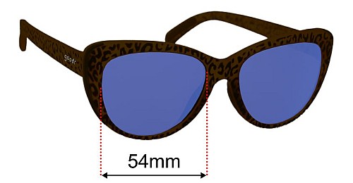 Goodr Fast As Shell 54mm Replacement Lenses