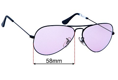 Ray-Ban Aviator sunglass replacement lenses by Sunglass Fix™