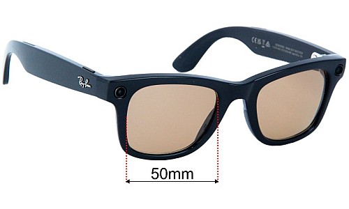 Replacement Lenses for Ray-Ban RW4006 Meta Wayfarer 50mm