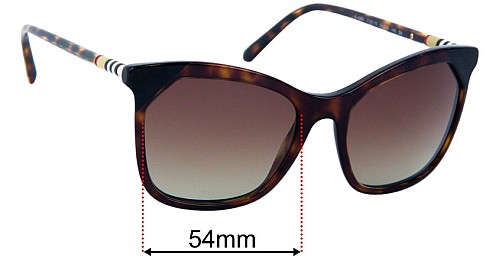 Burberry B 4263 54mm Replacement Lenses