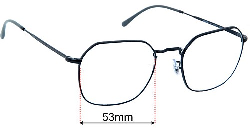 Ray-Ban RB3694 Jim Optics 53mm Lens Replacement