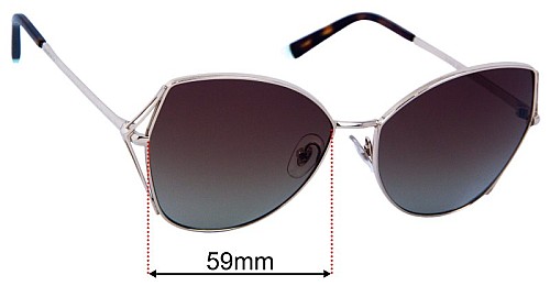 Tiffany & Co TF3072 59mm Lens Replacement