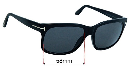 Tom Ford Barbara TF376 58mm Replacement Lenses