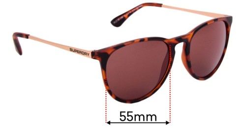 Superdry Sun Rx Ellen 55mm Replacement Lenses