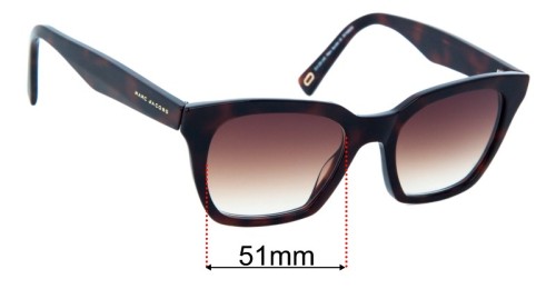 Marc by Marc Jacobs 16 51mm Replacement Lenses