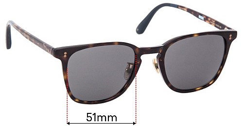 Toms Emerson 51mm Replacement Lenses by Sunglass Fix™