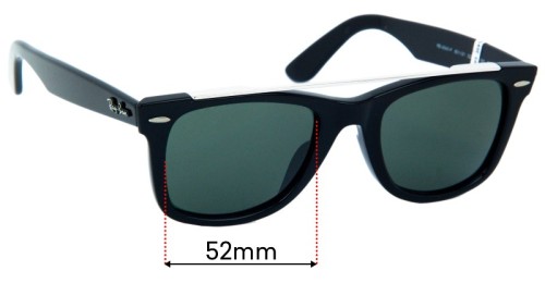 Ray-Ban RB4540-F Wayfarer Double Bridge 52mm Replacement Lenses