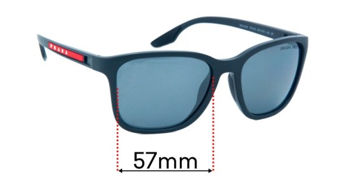 Replacement Lenses by Sunglass Fix™ for Prada SPS 02W 57mm