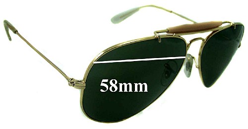 Ray-Ban RB3407 Aviator 58mm Lens Replacement