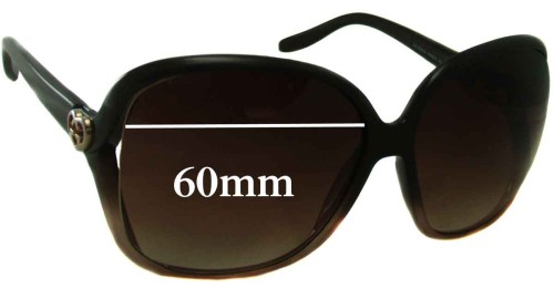 Gucci GG3500/S 60mm Lens Replacement