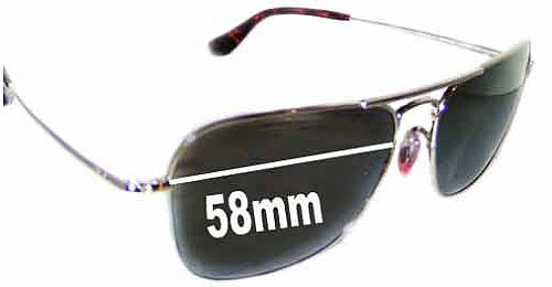 Ray-Ban RB8034-K 58mm Replacement Lenses