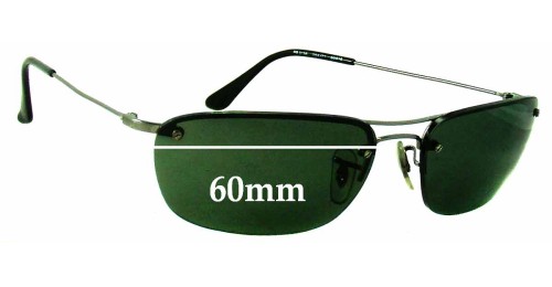 Ray-Ban RB3156 60mm Replacement Lenses