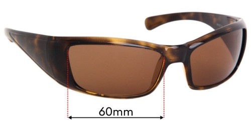 Arnette Rage XL AN4077 60mm Replacement Lenses