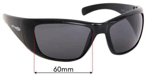 Arnette Rage XXL AN4175 60mm Replacement Lenses