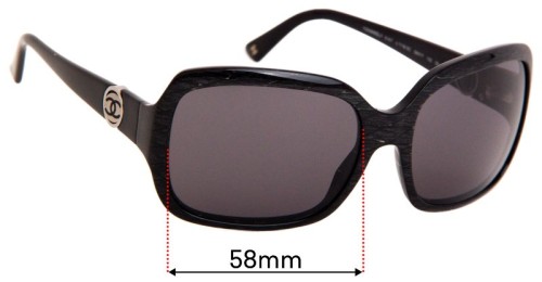 Replacement Lenses by Sunglass Fix™ for Chanel 5147 58mm