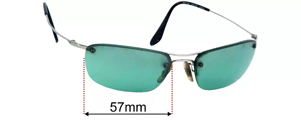 Ray-Ban RB3156 - 35mm Tall 57mm Replacement Lenses