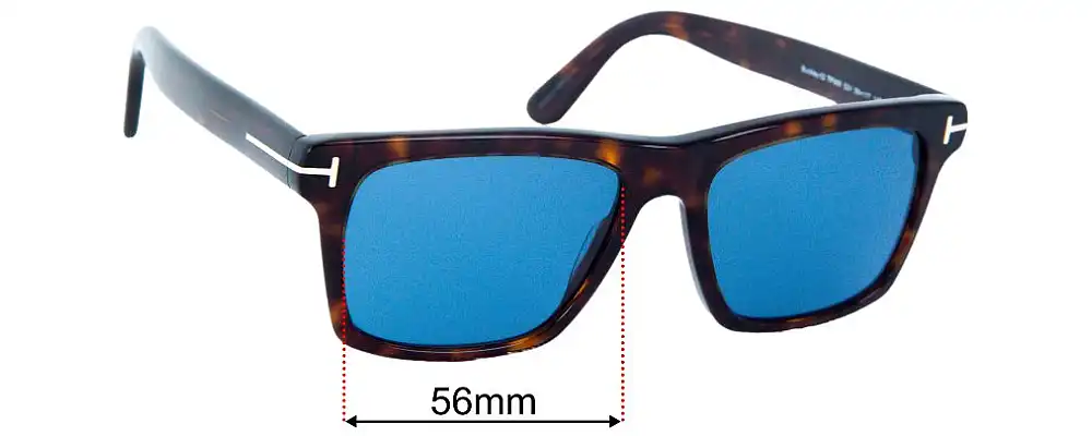 Tom Ford Buckley-02 TF906 56mm Replacement Lenses