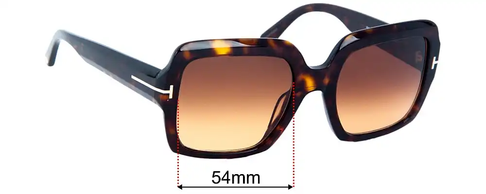 Tom Ford Kaya TF1082 54mm Replacement Lenses
