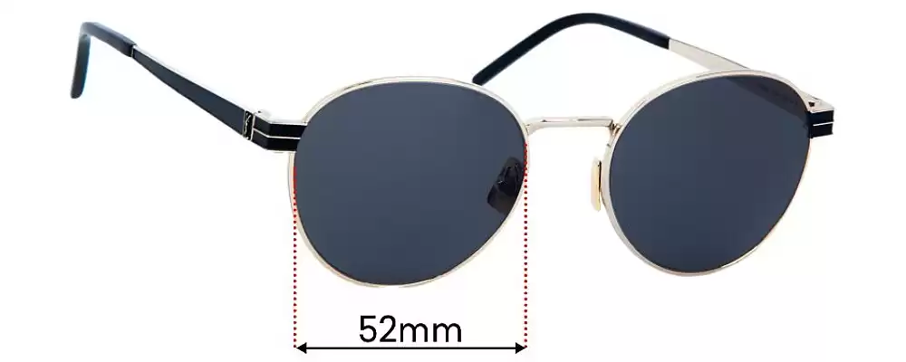 Saint Laurent SL M62 52mm Replacement Lenses