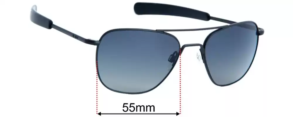 Replacement Lenses for Randolph Engineering AF245 Aviator 55mm