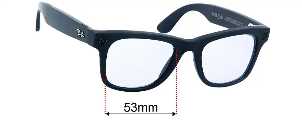 Ray-Ban RW4008 Meta Wayfarer 53mm Replacement Lenses