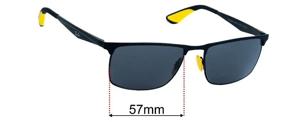 Ray-Ban RB3726M Scuderia Ferrari Collection 57mm Lenses