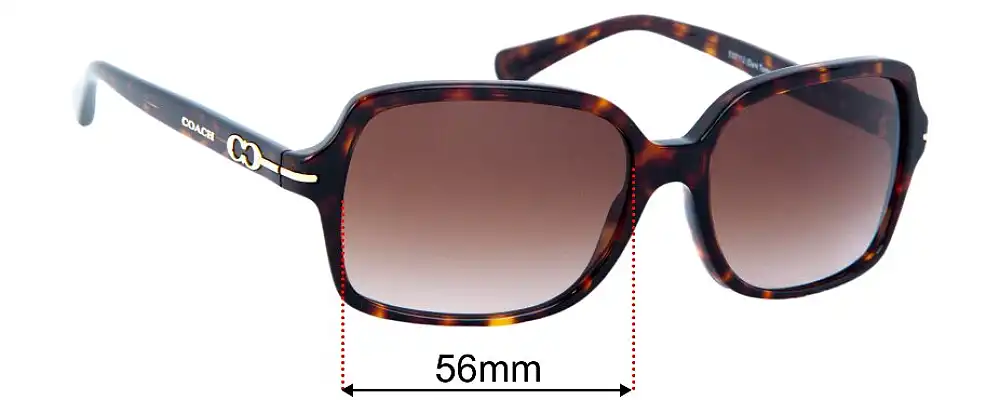 Coach HC8116 (L087 Blair) 56mm Replacement Lenses
