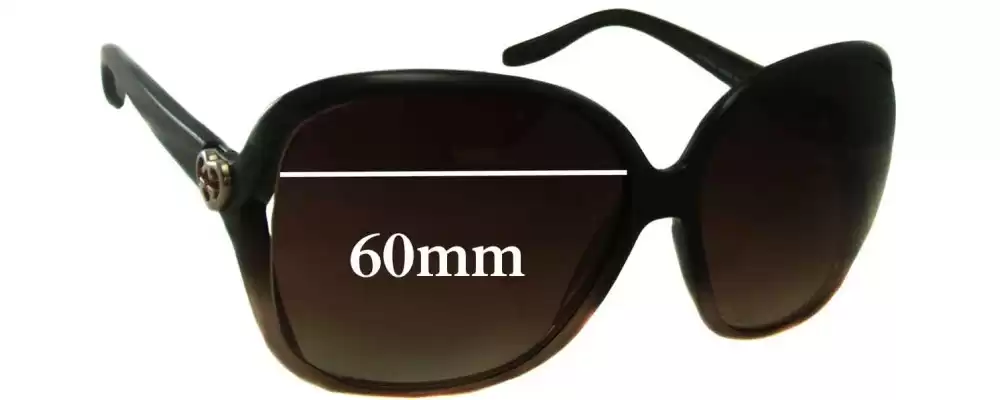 Gucci GG3500/S 60mm Lens Replacement