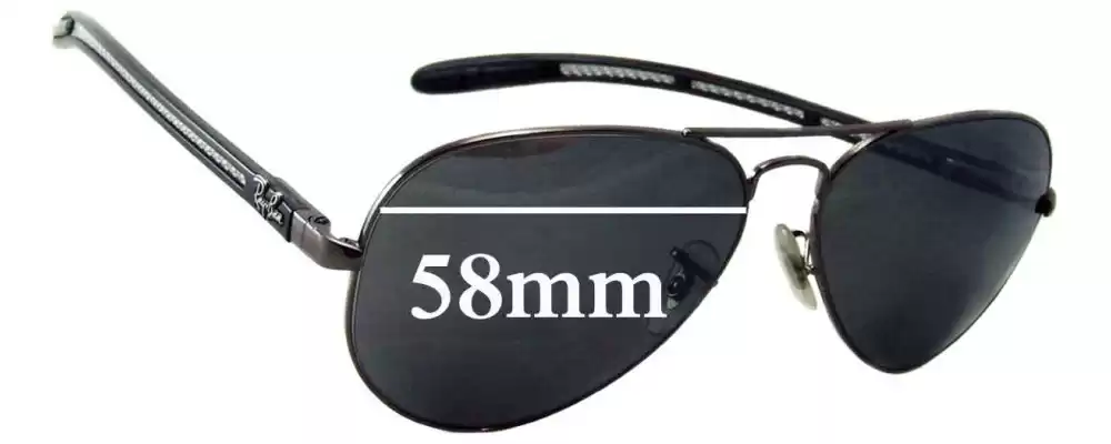 Replacement Lenses for Ray-Ban RB8307 Tech 58mm