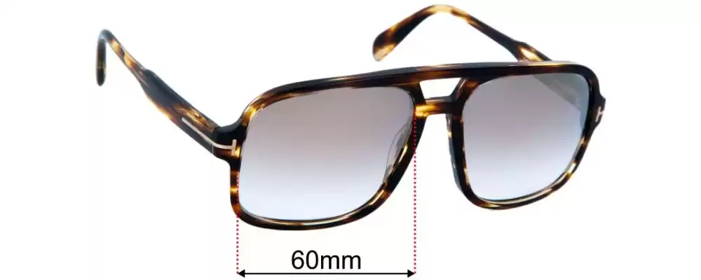 Tom Ford Falconer-02 TF884 60mm Replacement Lenses