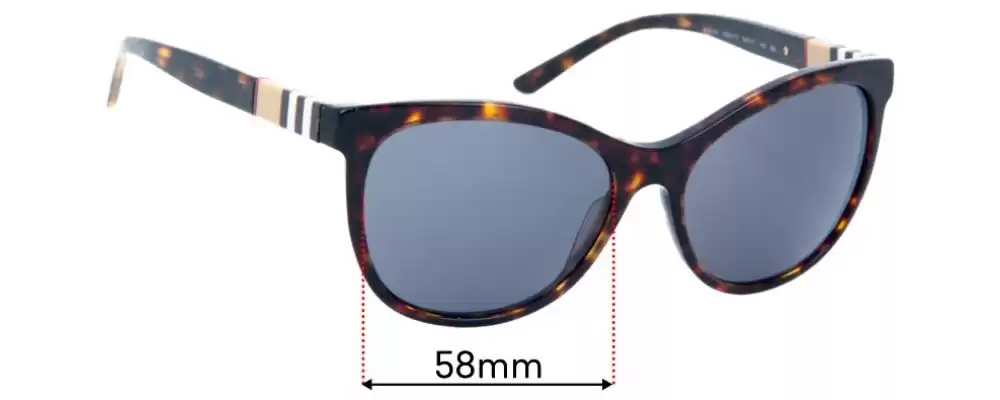 Burberry B 4199 58mm Replacement Lenses