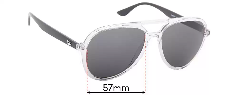 Ray-Ban RB4376 57mm Replacement Lenses