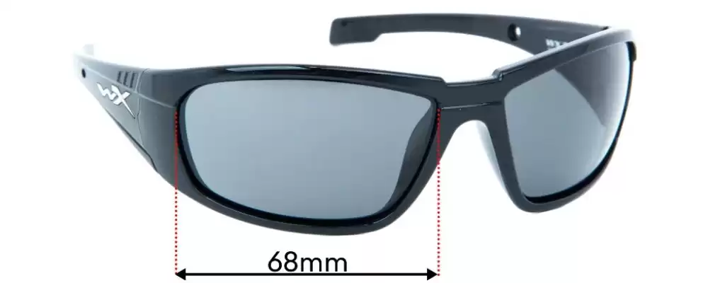 Wiley X Boss 68mm Replacement Lenses by Sunglass Fix™